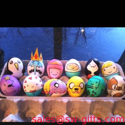 Easter Eggs Plastic Bright Egg Assortment DIY Decoration Assortment Toy supplier