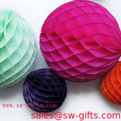 Party Wedding Decoration Paper Craft Tissue Paper Honeycomb Balls Pom Pom Flower Ball supplier