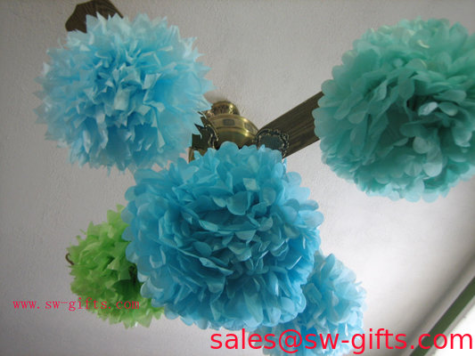 Party Wedding Decoration Paper Craft Tissue Paper Honeycomb Balls Pom Pom Flower Ball supplier