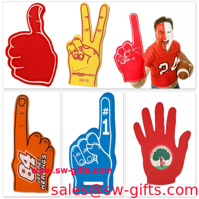 Customer Made Finger Match Fan EVA Foam Hand Finger Cheering Promotional Wewing Eva supplier