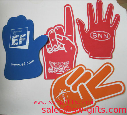 Customer Made Finger Match Fan EVA Foam Hand Finger Cheering Promotional Wewing Eva supplier