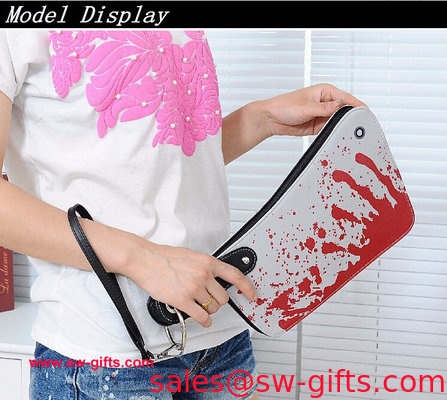 Fashion Designer Clutch Women Clutch PU Creative Rock Punk Blood Kitchen Knife Handbags supplier