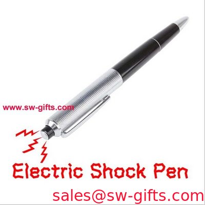 Joker Play Shocking Electric Shock Novelty Metal Pen Prank Trick Joke Gag New Funny Toy supplier