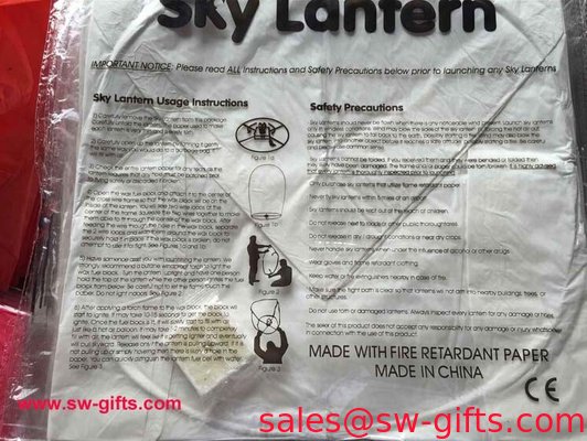 Sky Lanterns Easter Day Gifts Sky lanterns/Chinese Fly Lantern,Lover Gift,Party Gift supplier
