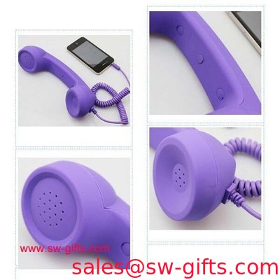Phone Handset,Anti Radiation.No volume for iphone 4s/laptop/ipad Retro Telephone Receiver supplier