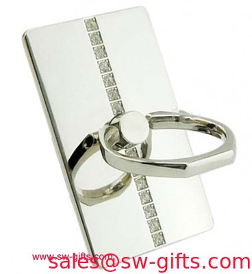 Luxury Crystals Diamond Finger Ring Holder Grip Your Mobile Phone Hand Holder Stand supplier