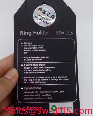 Luxury Crystals Diamond Finger Ring Holder Grip Your Mobile Phone Hand Holder Stand supplier