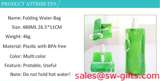 Portable Folding Water Bottle Bladder New Gifts Outdoor Sport Portable Folding Water Bag supplier