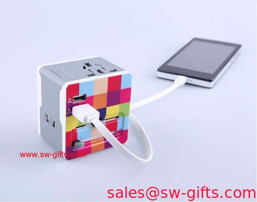 2019 Special World Cup Promotional Gifts Multi Travel adapter Current output Dual USB supplier