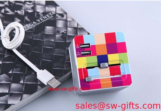 2019 Special World Cup Promotional Gifts Multi Travel adapter Current output Dual USB supplier