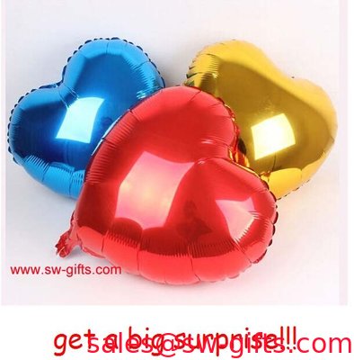 75cm Large aluminum Inflatable Foil balloons lovers heart balloon gift Helium Balloon supplier