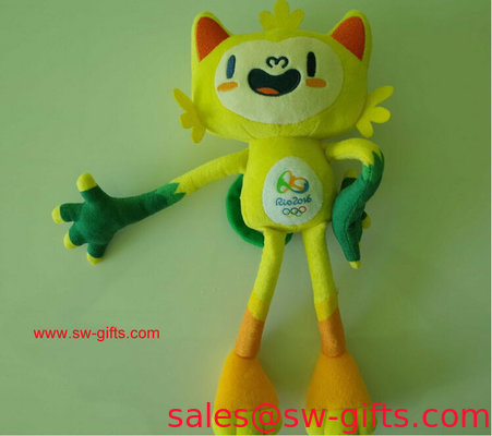 2016 Brazilian Olympic Mascot Vinicius Plush Doll Stuffed Toy 30cm Come From Rio de Janeir supplier