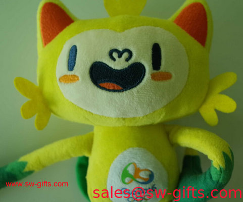 2016 Brazilian Olympic Mascot Vinicius Plush Doll Stuffed Toy 30cm Come From Rio de Janeir supplier