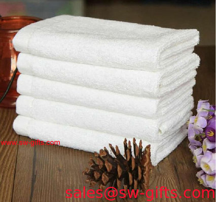 Soft Bath Towel White Cotton Big Hotel Towel Washcloths Wedding Hand Towels supplier