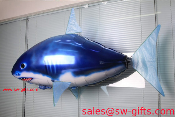 HOT Sale Remote Control Rlying Shark Electric Fish RC Fishing Plastic Inflatable Blimp supplier