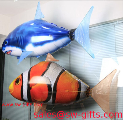 HOT Sale Remote Control Rlying Shark Electric Fish RC Fishing Plastic Inflatable Blimp supplier