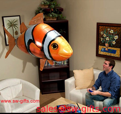 HOT Sale Remote Control Rlying Shark Electric Fish RC Fishing Plastic Inflatable Blimp supplier