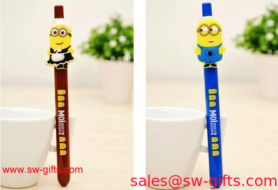 Cute Korean Stationery Small Yellow People Gel Pen Kawaii Creative Colored Pens School supplier