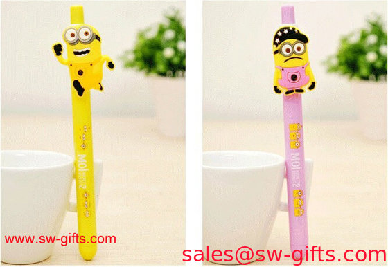 Cute Korean Stationery Small Yellow People Gel Pen Kawaii Creative Colored Pens School supplier