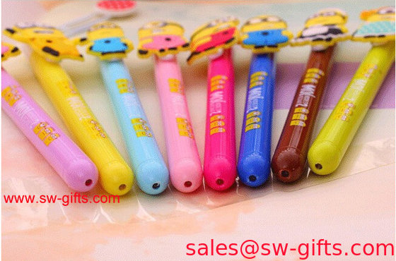 Cute Korean Stationery Small Yellow People Gel Pen Kawaii Creative Colored Pens School supplier