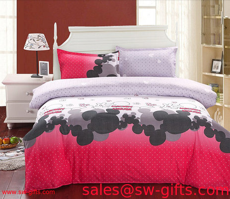 New Printing Bedding Set Fashion Bed Sheet Duvet Cover Pillowcase Winter Cotton Bed set supplier