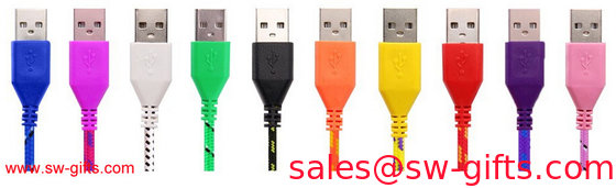 HOT 1M/2M/3M Nylon Braided Micro USB Cable, Charger Data Sync USB Cable Cord For Samsung supplier