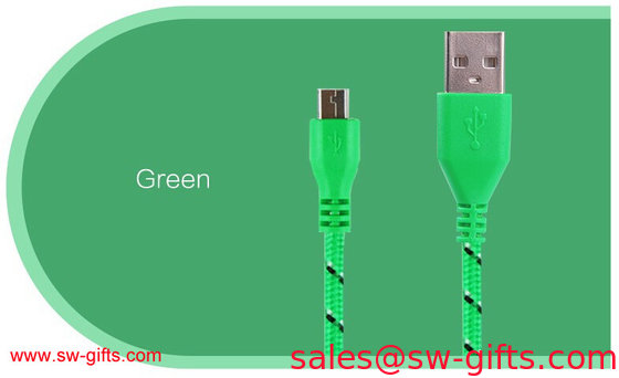 HOT 1M/2M/3M Nylon Braided Micro USB Cable, Charger Data Sync USB Cable Cord For Samsung supplier