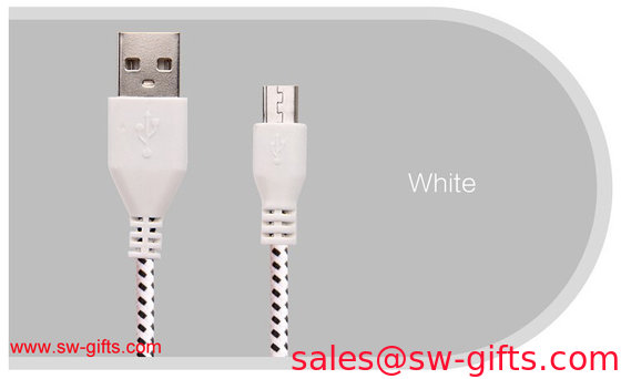 HOT 1M/2M/3M Nylon Braided Micro USB Cable, Charger Data Sync USB Cable Cord For Samsung supplier