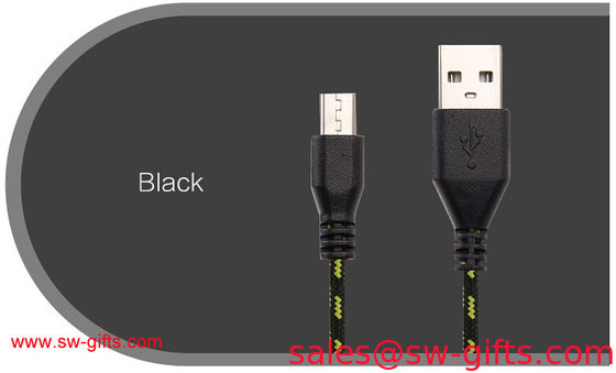 HOT 1M/2M/3M Nylon Braided Micro USB Cable, Charger Data Sync USB Cable Cord For Samsung supplier
