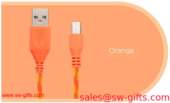 HOT 1M/2M/3M Nylon Braided Micro USB Cable, Charger Data Sync USB Cable Cord For Samsung supplier