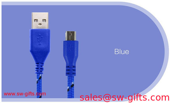 HOT 1M/2M/3M Nylon Braided Micro USB Cable, Charger Data Sync USB Cable Cord For Samsung supplier