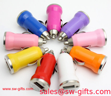 Promotion Bullet Mini USB Car Charger Universal Adapter for iphone 5S 6 6S Plus Samsung supplier
