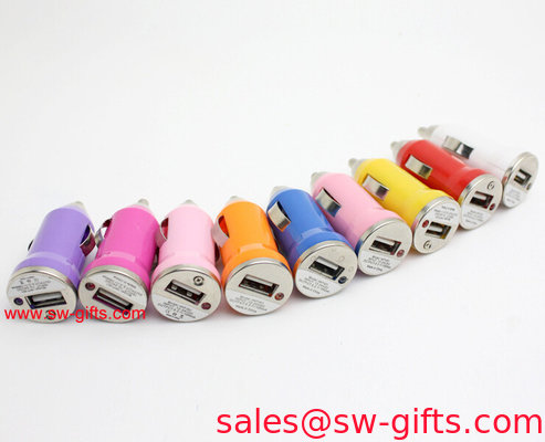 Promotion Bullet Mini USB Car Charger Universal Adapter for iphone 5S 6 6S Plus Samsung supplier