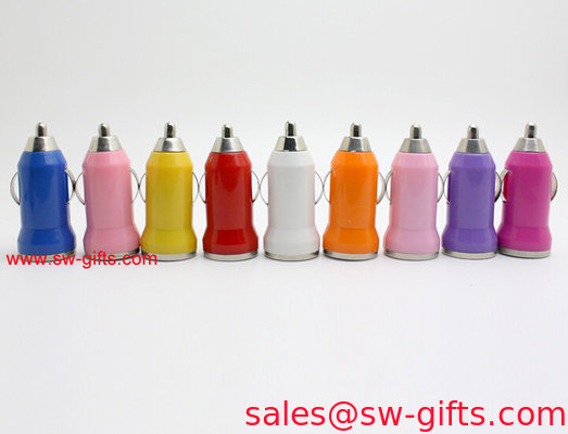 Promotion Bullet Mini USB Car Charger Universal Adapter for iphone 5S 6 6S Plus Samsung supplier