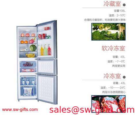 NEW refrigerator Three-Door refrigerator household refrigerator including the freezer room supplier