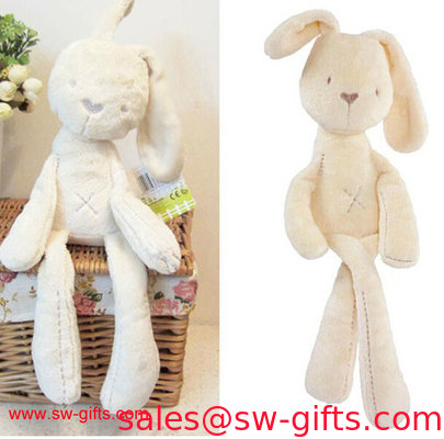 Cute Baby Kids Animal Rabbit Sleeping Comfort Doll Plush White Toy Best Gift for Gifts supplier