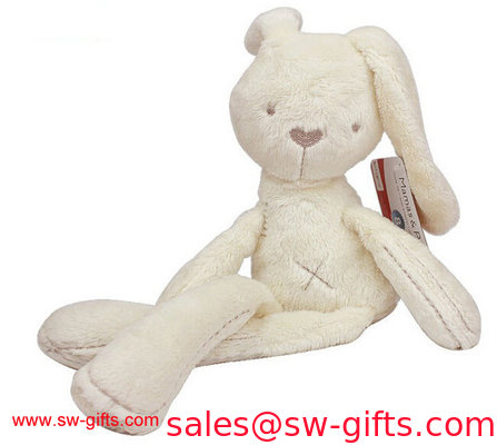Cute Baby Kids Animal Rabbit Sleeping Comfort Doll Plush White Toy Best Gift for Gifts supplier