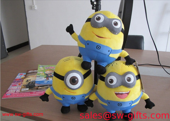 3pcs/set 3D Minions Jorge Plush Toy Stuffed Plush Birthday Gift for Child Christmas Gift supplier