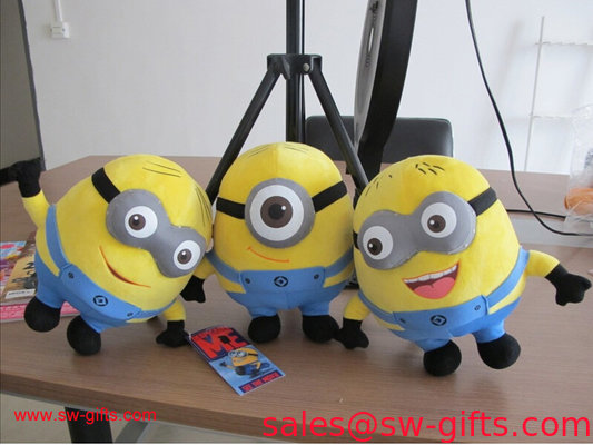3pcs/set 3D Minions Jorge Plush Toy Stuffed Plush Birthday Gift for Child Christmas Gift supplier