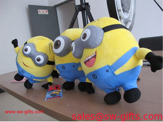 3pcs/set 3D Minions Jorge Plush Toy Stuffed Plush Birthday Gift for Child Christmas Gift supplier