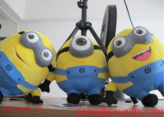 3pcs/set 3D Minions Jorge Plush Toy Stuffed Plush Birthday Gift for Child Christmas Gift supplier