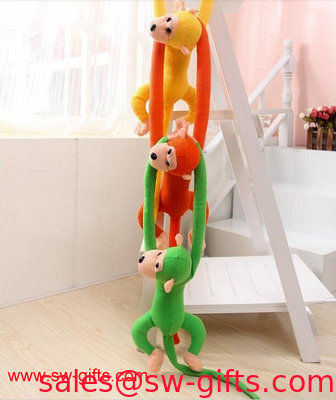 Arm Monkey from Arm to Tail Plush Toys Colorful Monkey Curtains Monkey Stuffed Animal Doll supplier