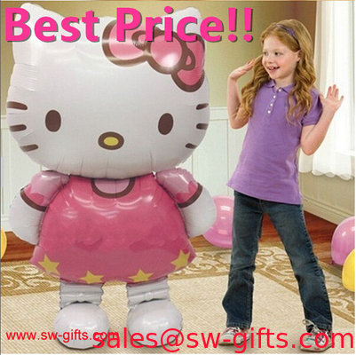Hello Kitty Cat foil Balloons Cartoon Birthday Decoration Wedding Party Inflatable Balloon supplier