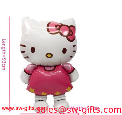 Hello Kitty Cat foil Balloons Cartoon Birthday Decoration Wedding Party Inflatable Balloon supplier