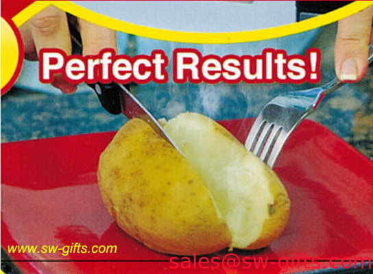 NEW Red Washable Cooker Bag Baked Potato Microwave Cooking Potato Quick Fast cooks 4 potat supplier