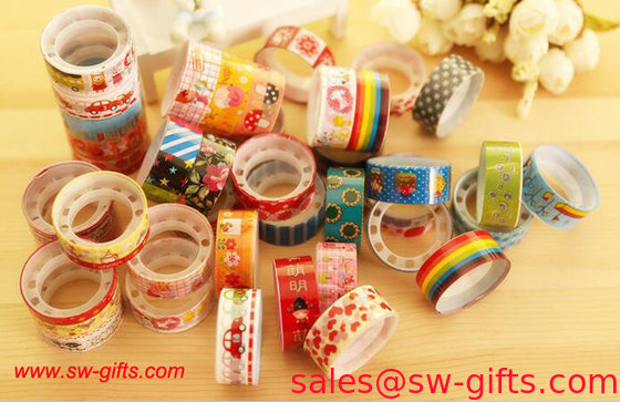 New Design DIY decorative adhesive paper sticky paper tape for scrapbooking Diary Gifts supplier
