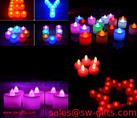 Polypropylene Plastic Candle Shape LED Fliker Flameless Candles Light For Wedding Party supplier