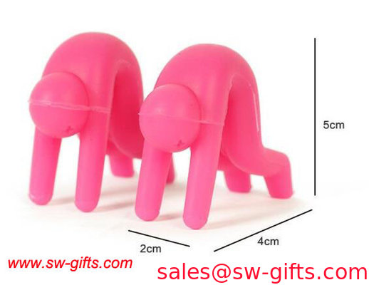 Creative Small People Shaped Lid Insert Candy Color Rubber Inserts Useful Mobile Phone Sta supplier