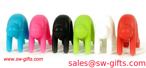 Creative Small People Shaped Lid Insert Candy Color Rubber Inserts Useful Mobile Phone Sta supplier