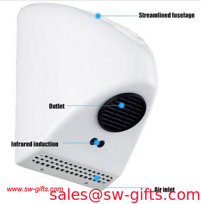 Household Toilet Hand Dryer Infrared Induction System For High Speed Dry Hand White Simpli supplier